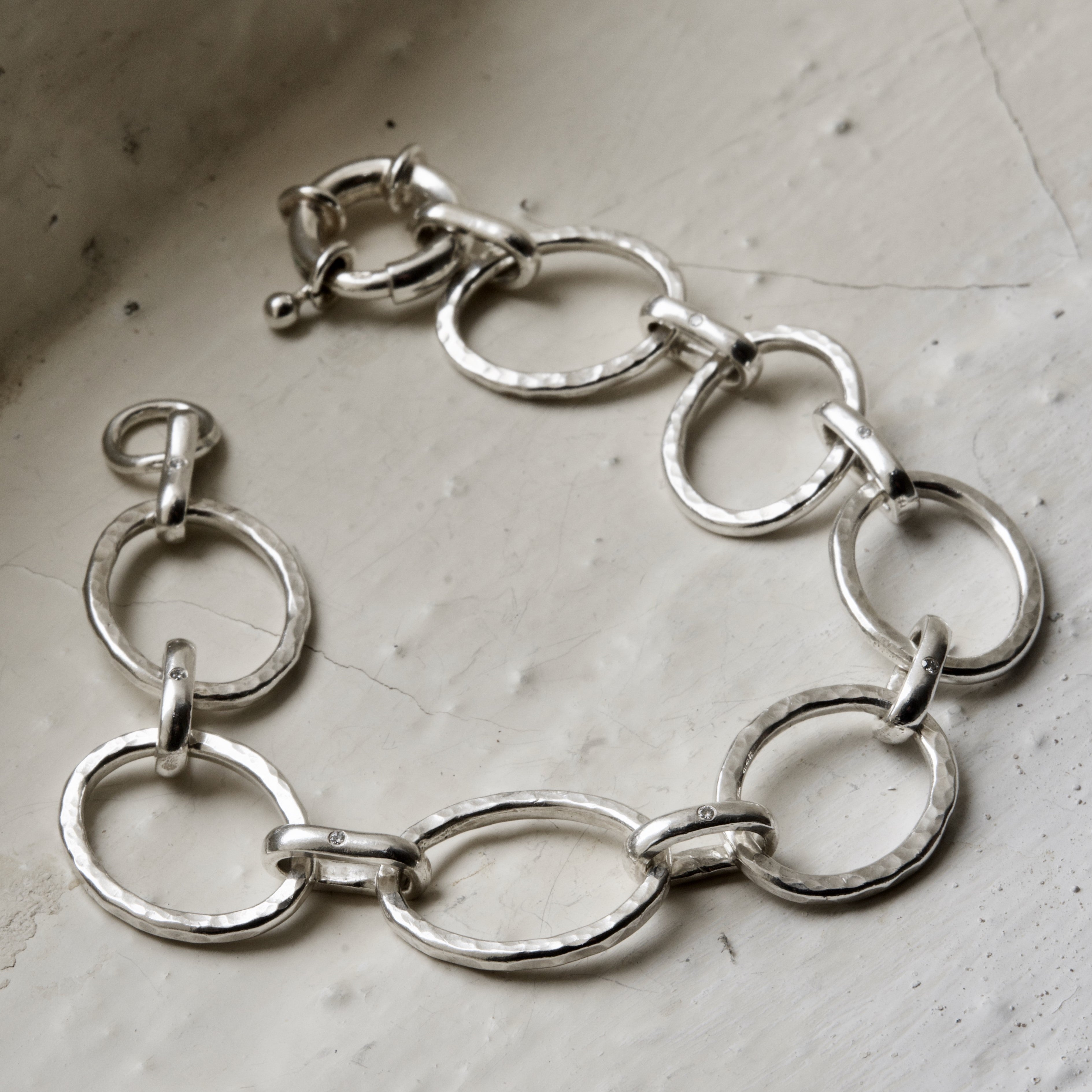 Diamond Link Bracelet – madeleineholloway